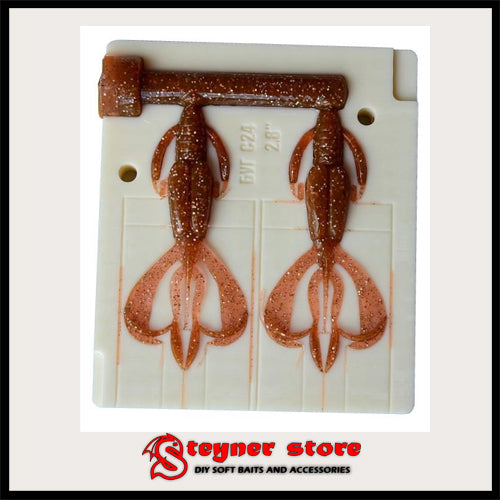 2 Cavity Keitech Crazy Flapper mold – steynerstore